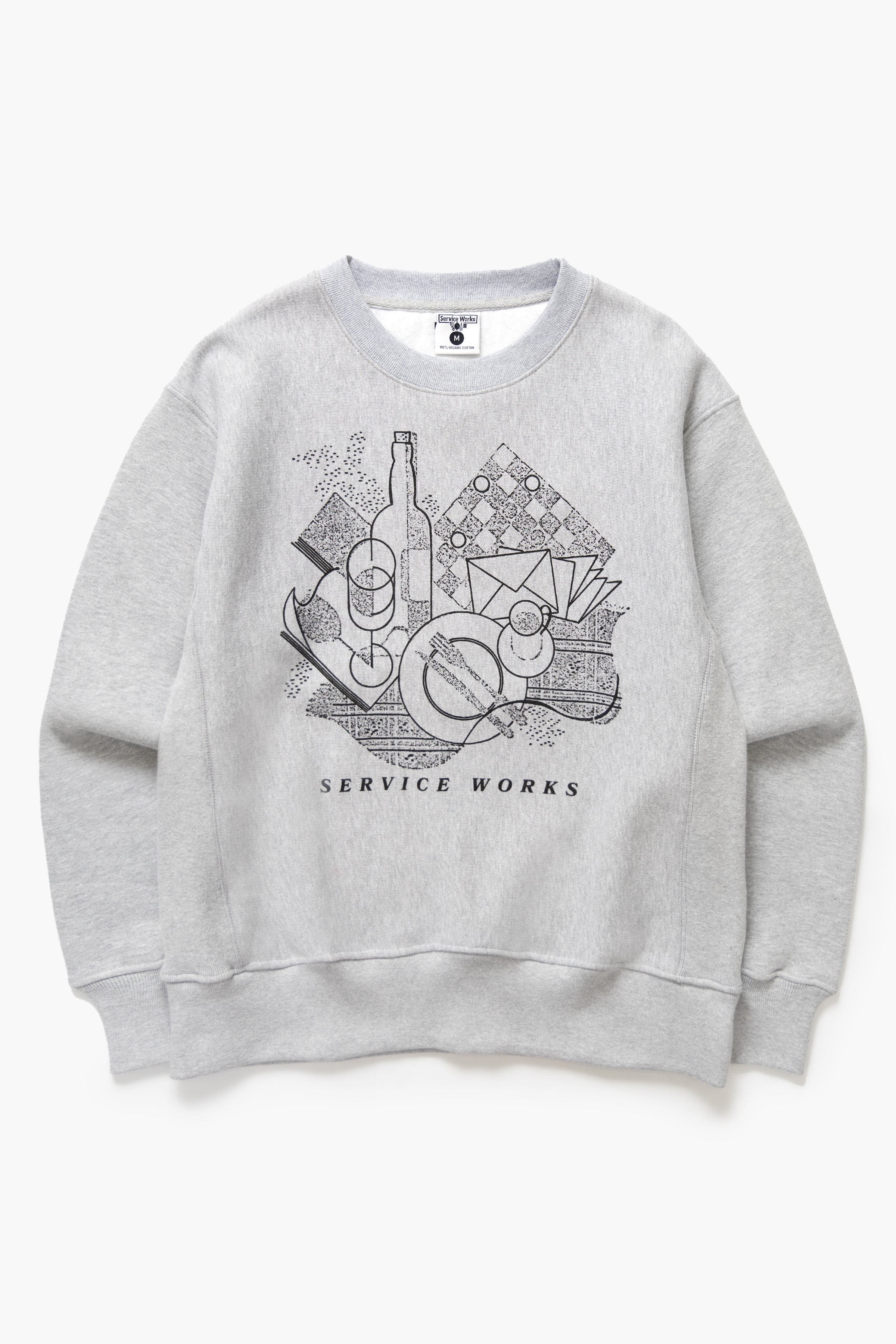 Service Works - Frequent Flyer Crewneck - Heather Grey – Blacksmith Store