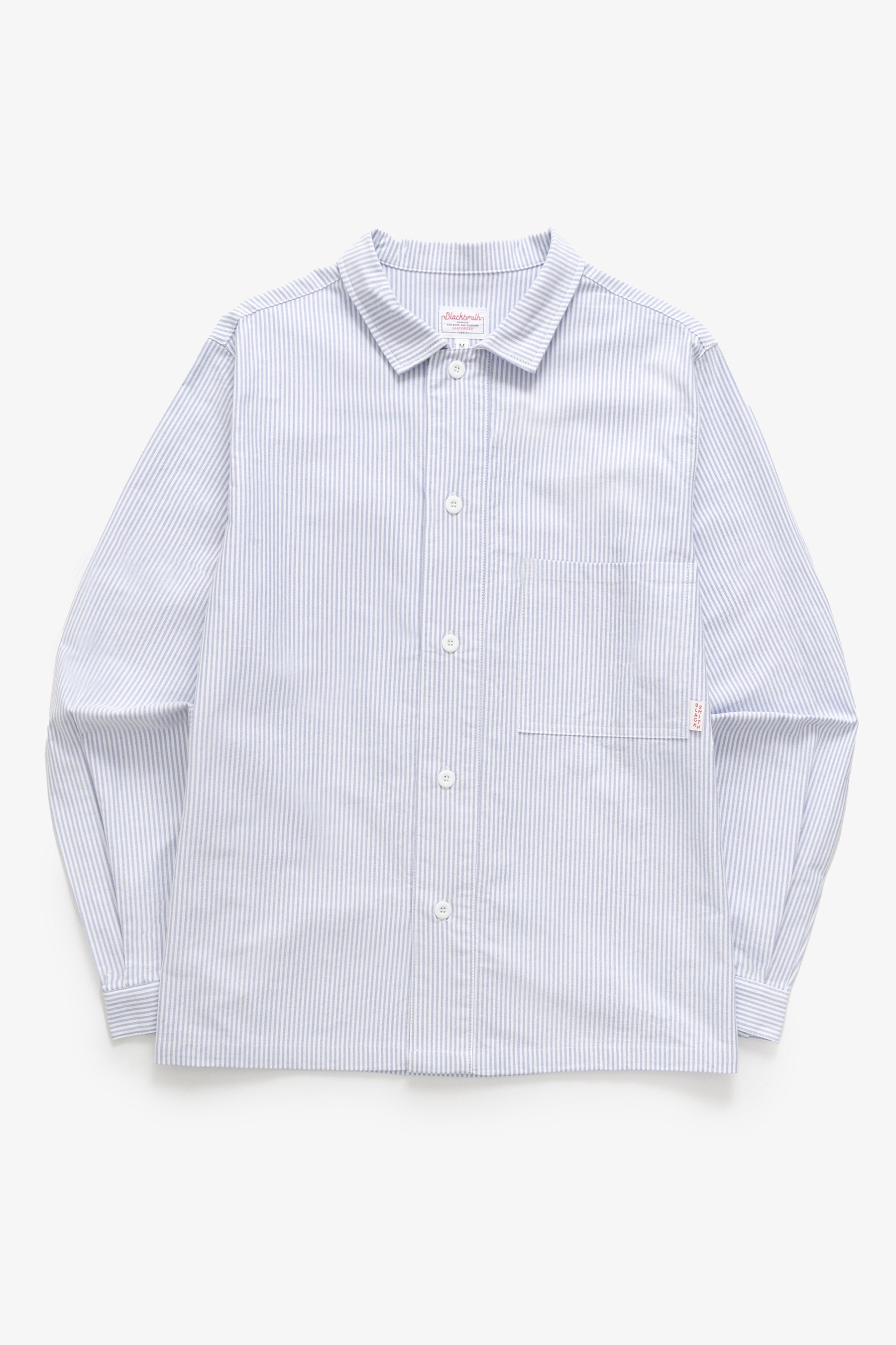 Blacksmith - 'Boxford' Utility Shirt - Blue Stripe – Blacksmith Store