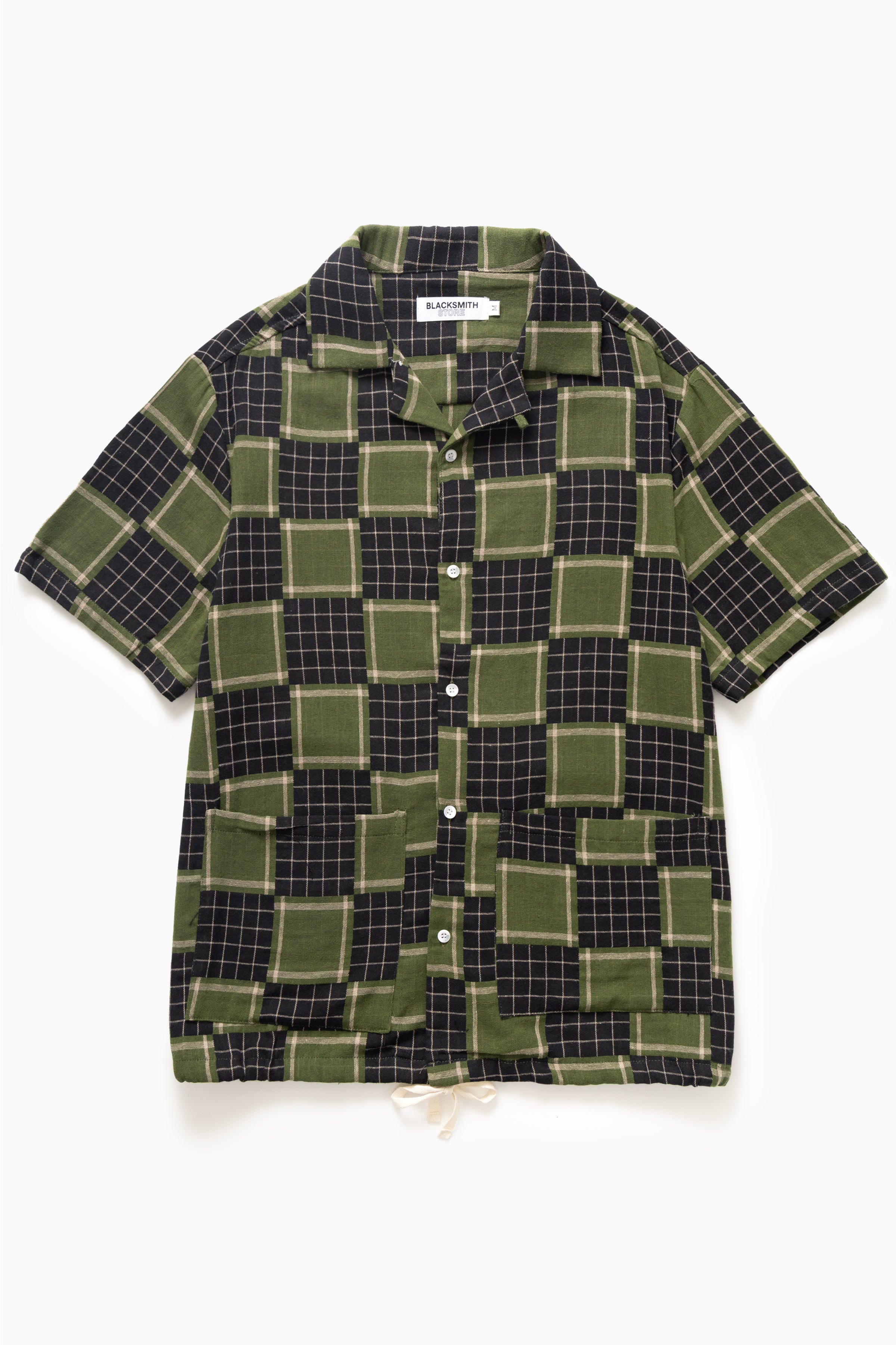 Blacksmith - Check Weave Resort Shirt - Green – Blacksmith Store