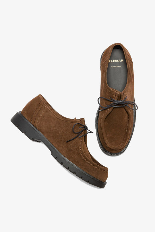 Kleman - Padror Moc Toe Shoe - Chocolat Suede – Blacksmith Store